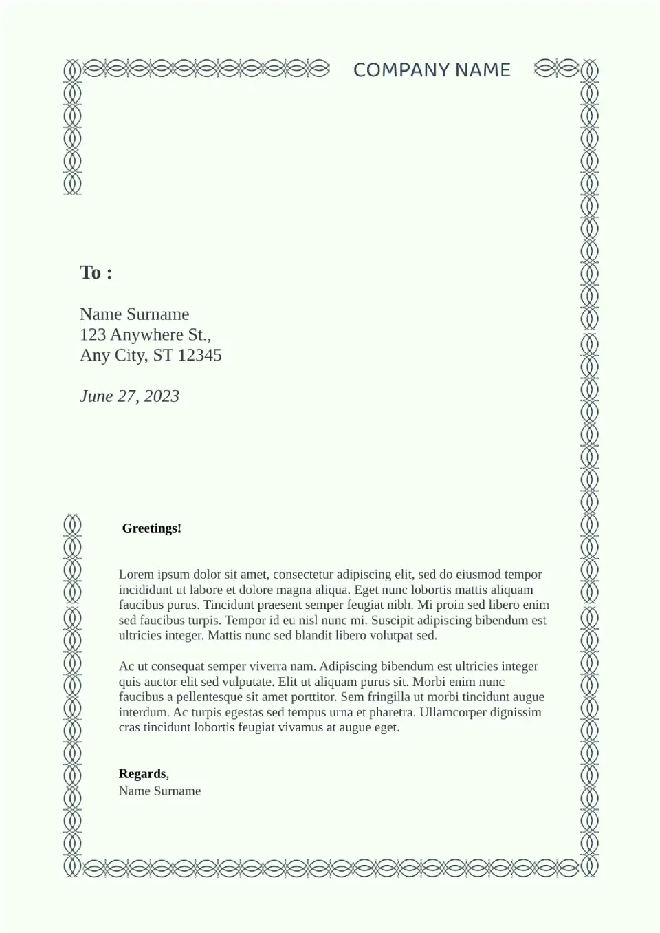 Free Formal Letter Template For Google Docs Free Formal Letter Template For Google Docs